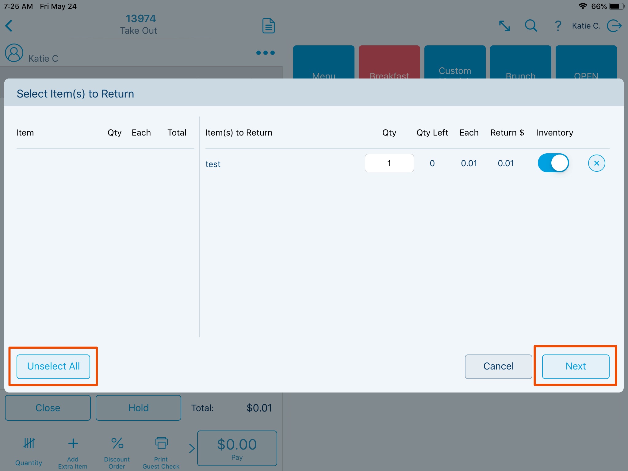 Refunds: Credit Card Present Returns