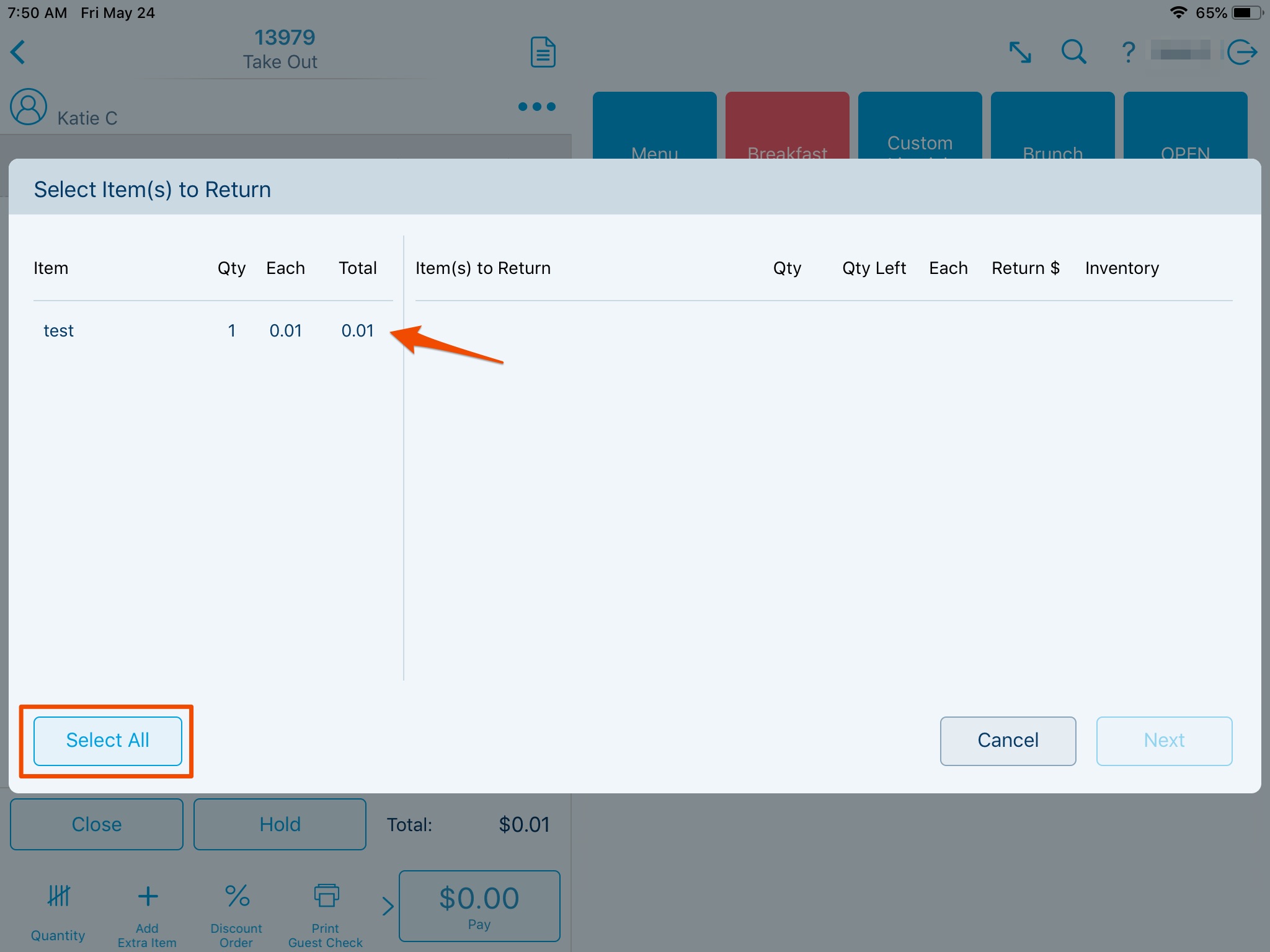 Refunds: Credit Card Present Returns