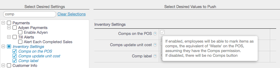 Refund, Void, Comp, or Exchange Items