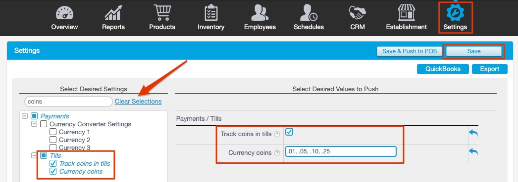 Tills: Tracking Coins