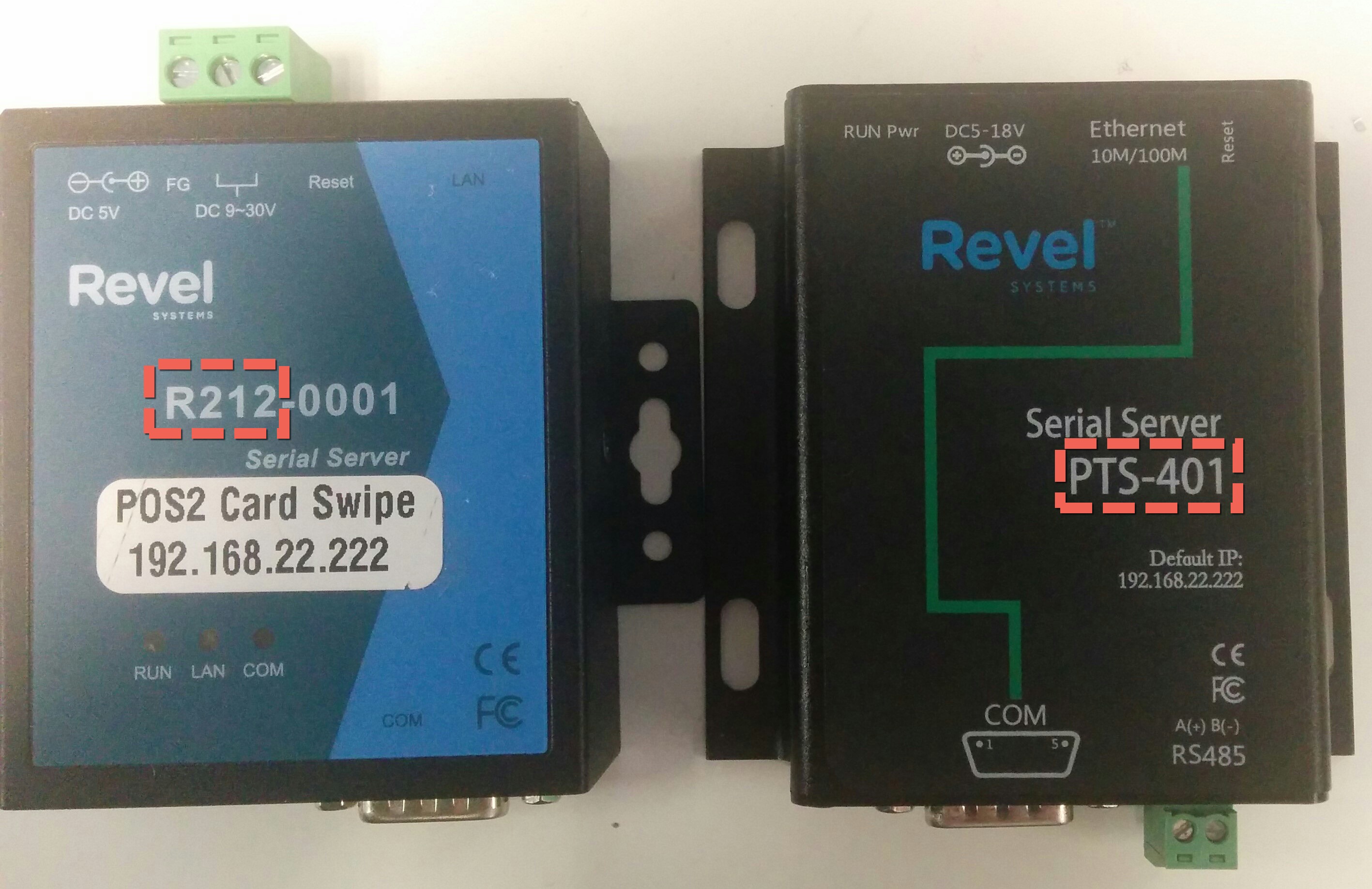 Reconfiguration of R212/PTS401 Serial Servers