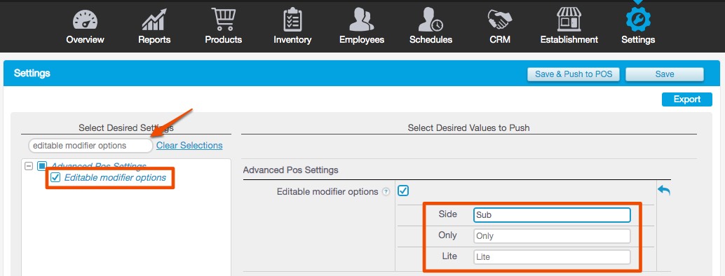 Advanced Modifier Features