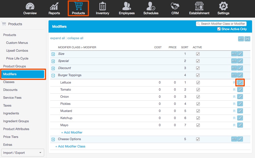 Advanced Modifier Features