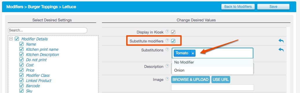 Advanced Modifier Features