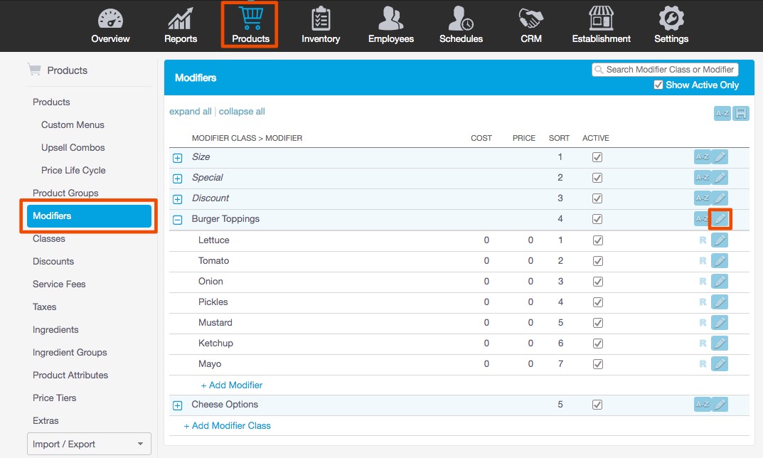 Advanced Modifier Features
