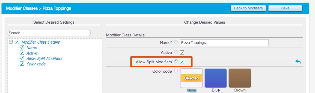 Advanced Modifier Features