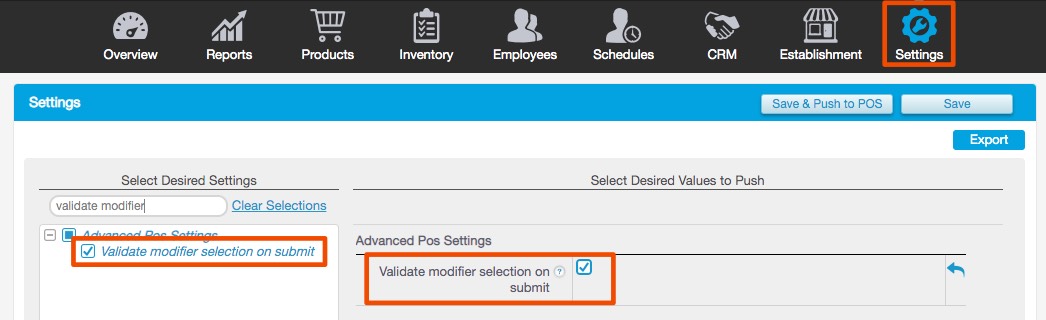 Advanced Modifier Features