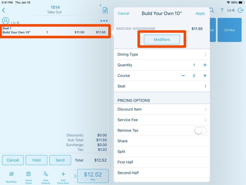 Advanced Modifier Features