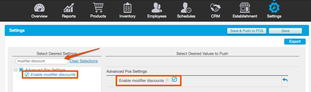 Advanced Modifier Features
