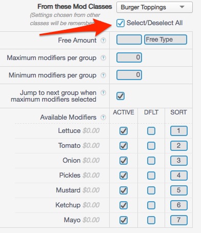 How to Copy Modifiers to Multiple Products