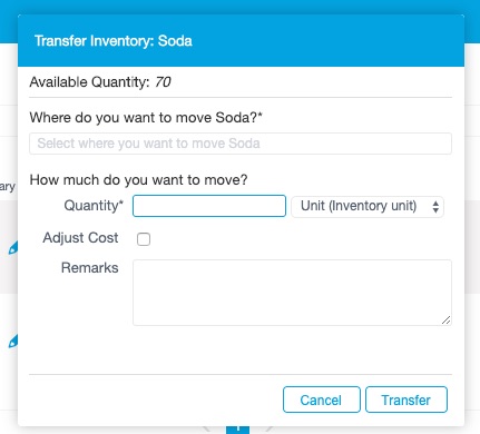 Bulk Inventory Transfer & Ingredient to Product Transfer