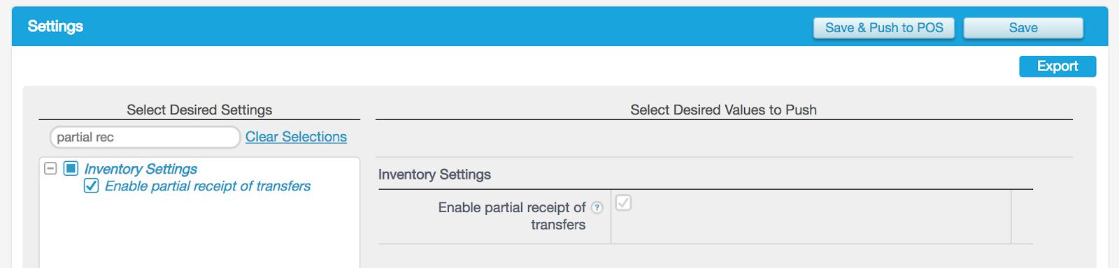 Multi-Establishment Inventory Transfer