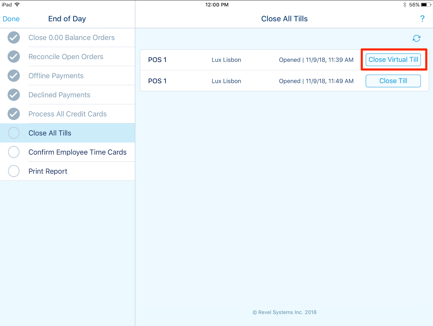 Virtual Tills – Individual Point of Sale