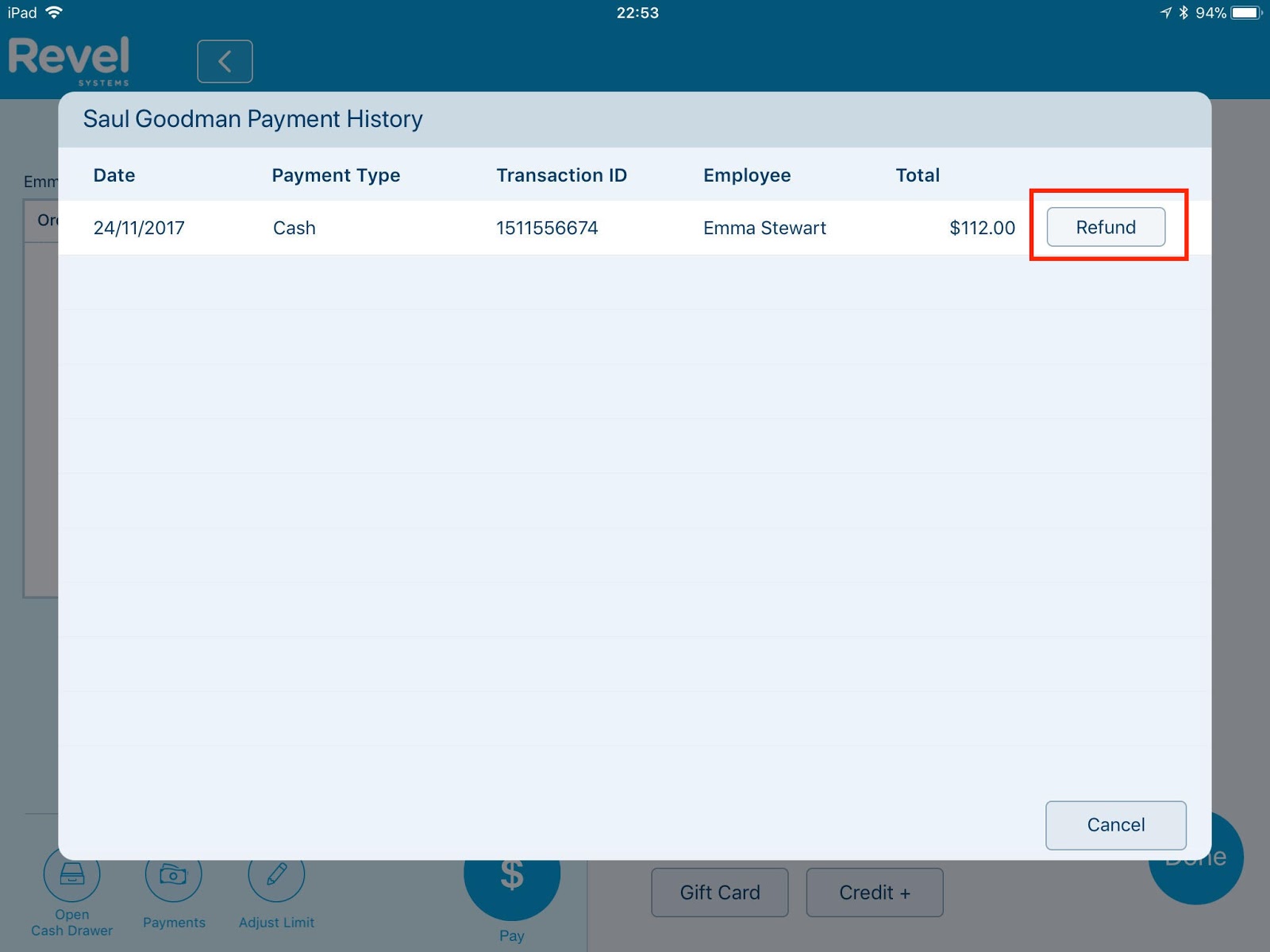 Refunds: House Account Payments