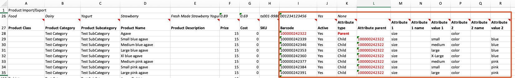 Import Matrix Inventory