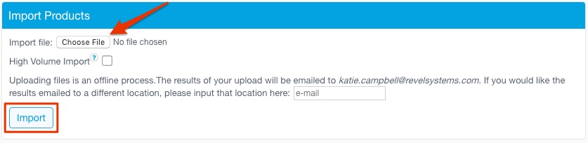 Import Matrix Inventory