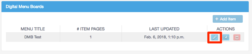 Configuring Your Digital Menu Board