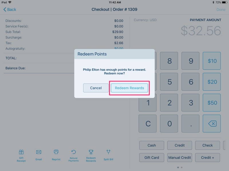 Rewards on the Point of Sale