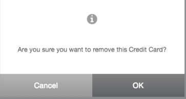 Saving and Changing Credit Card Details for Online Ordering