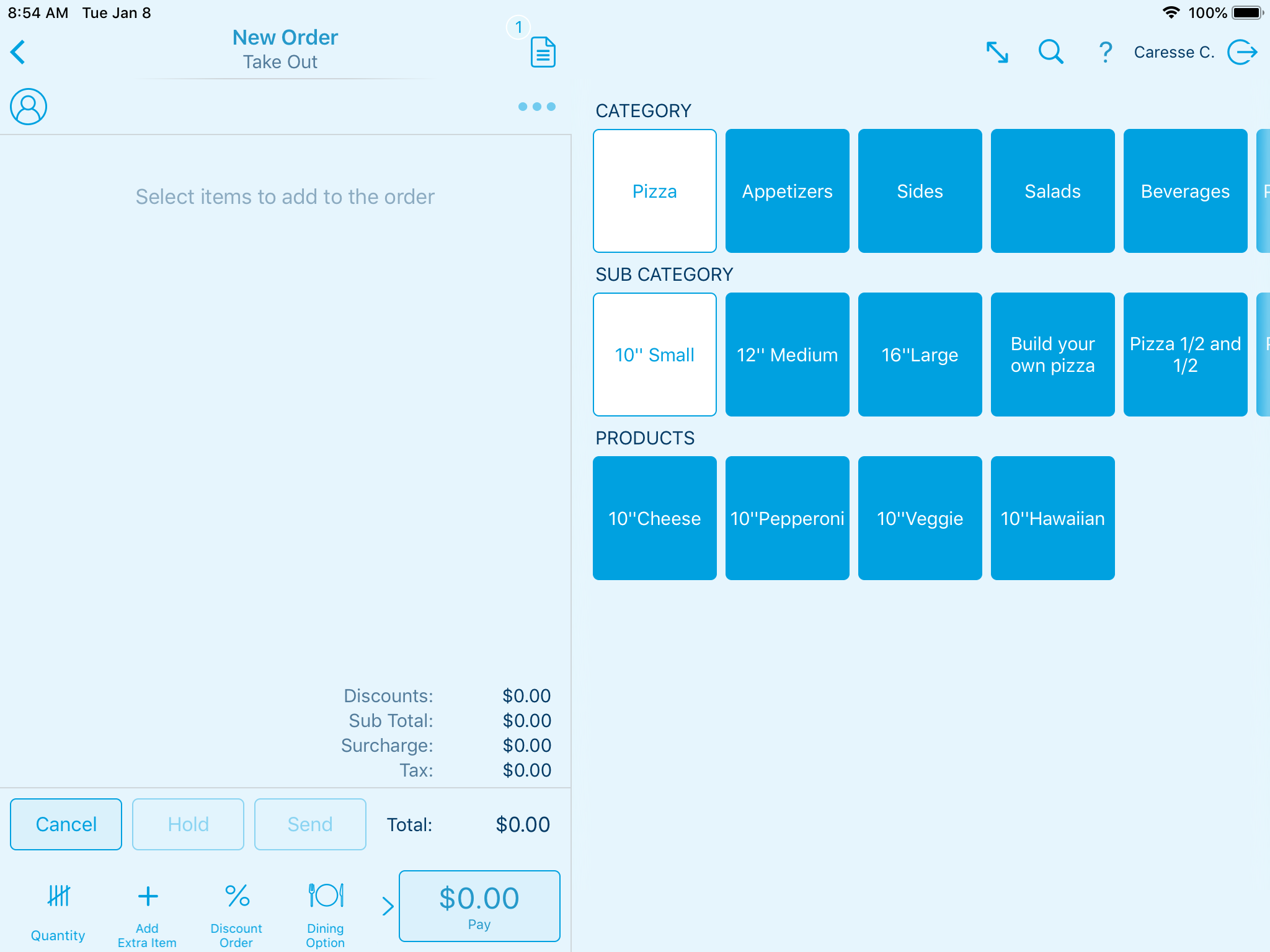 Pizza Menu Build Styles