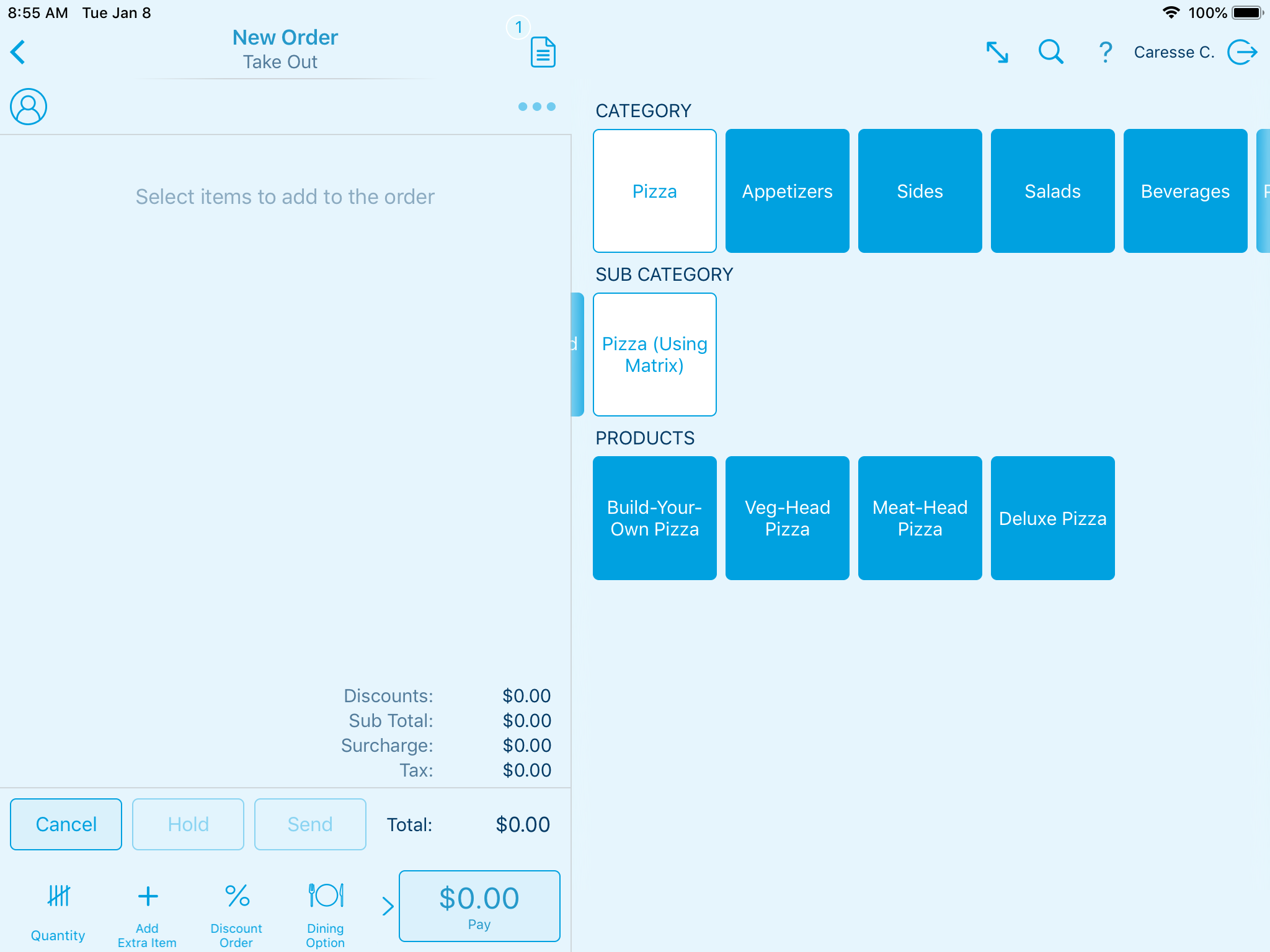 Pizza Menu Build Styles