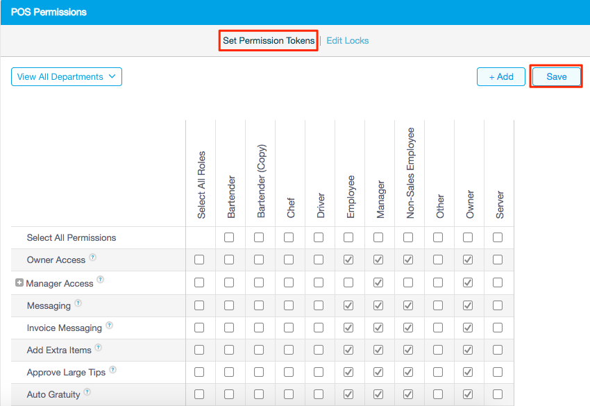 Employee Permissions in EMS