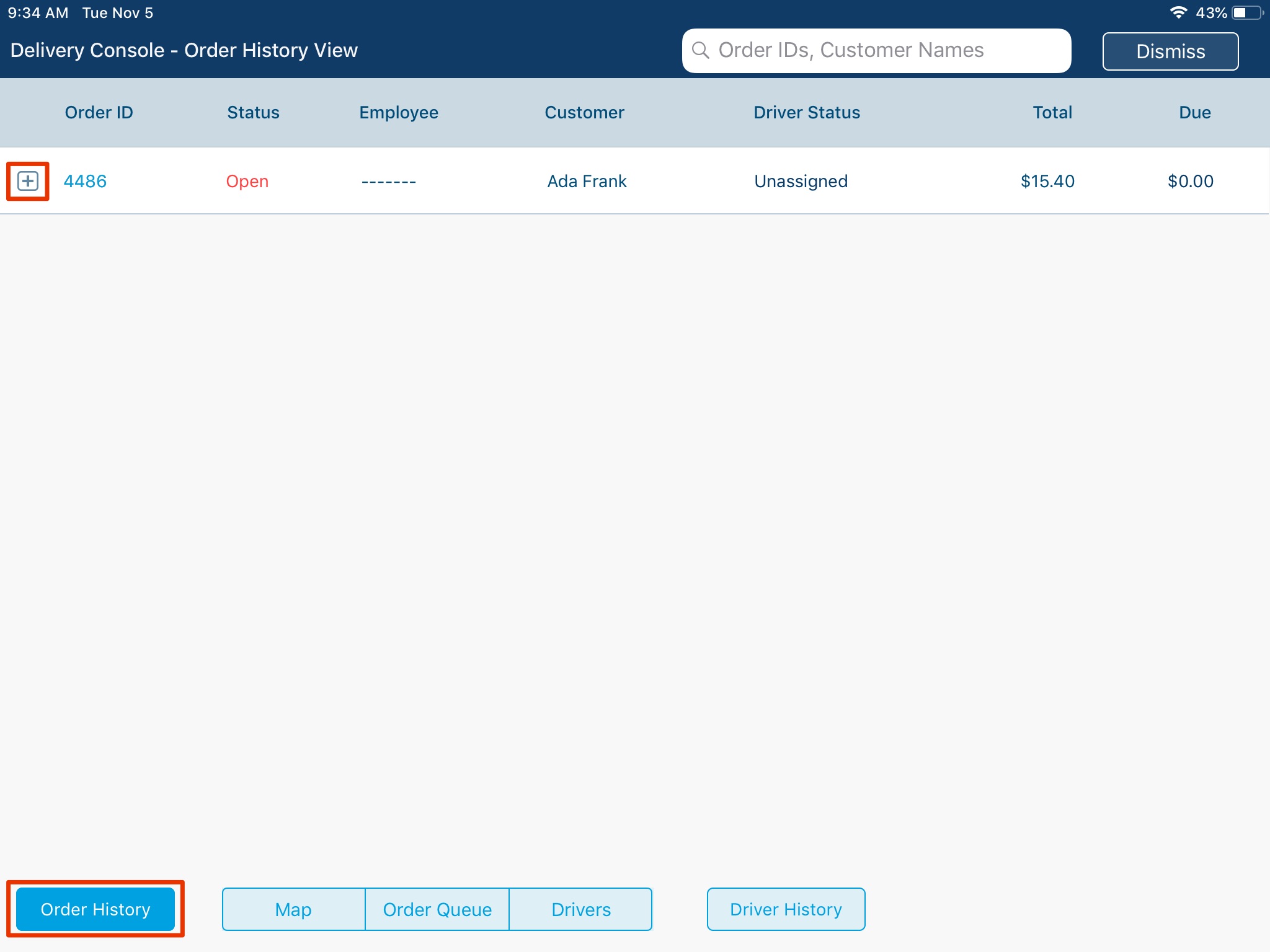 Delivery Management Written Instructions