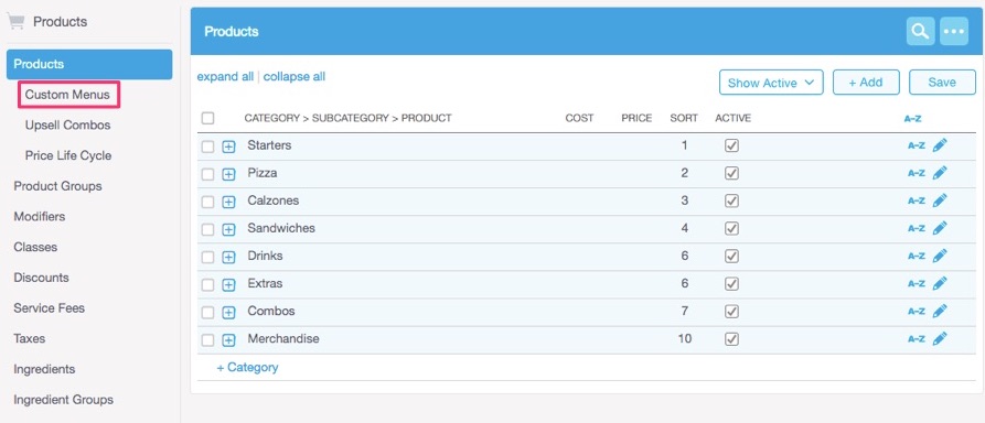Online Ordering: Creating a Custom Online Menu