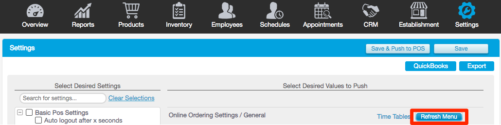 Online Ordering: Custom Notification Message