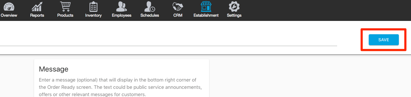 Order Ready XT View for Android TV