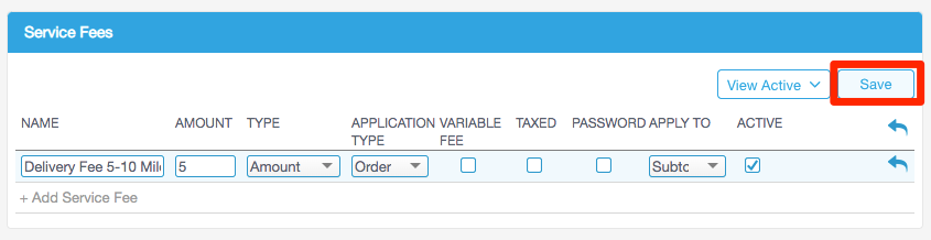 Distance-Based Delivery Fees