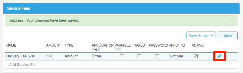 Distance-Based Delivery Fees